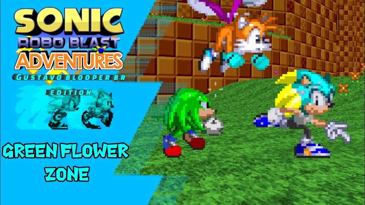 GREEN FLOWER ZONE [SPRITE ANIMATION/SRB2 ADVENTURES OF GUSTAVO BLOOPER ...
