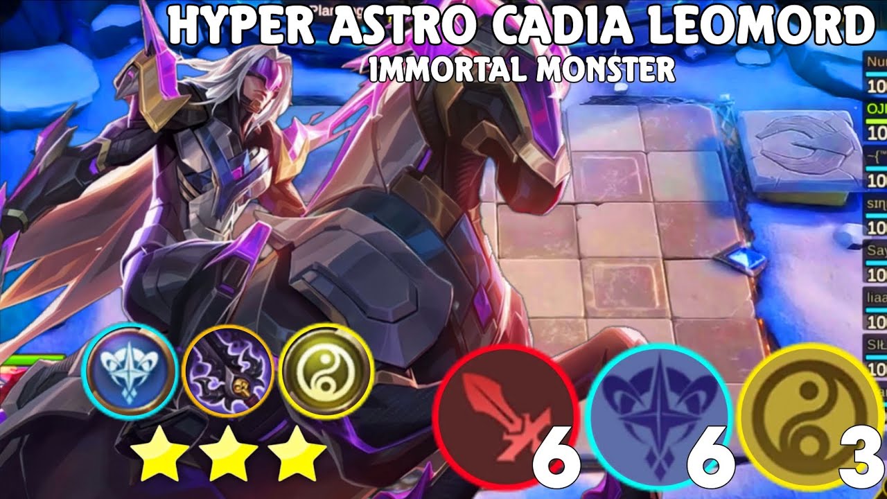 IMMORTAL MONSTER HYPER ASTRO CADIA LEOMORD | 200 % BURST DAMAGE | MLBB ...