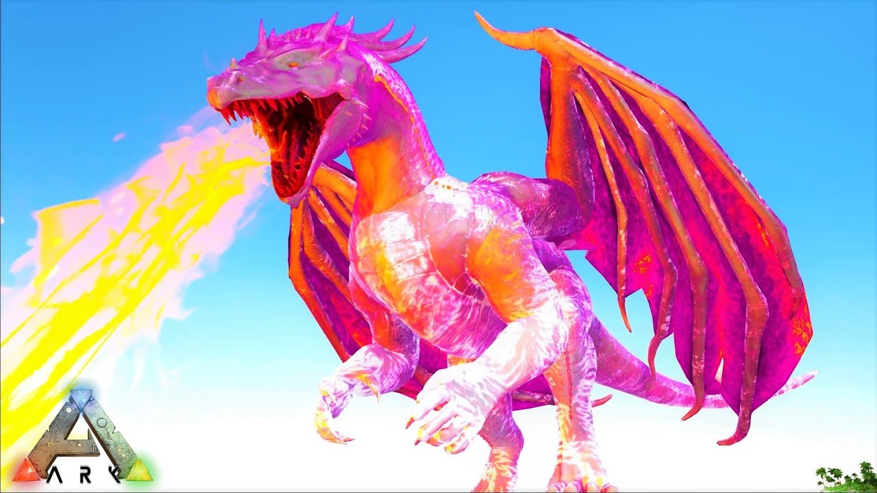 Taming a New DRAGON & Alduin Mega Boss !!! ARK SURVIVAL EVOLVED CRYSTAL ...