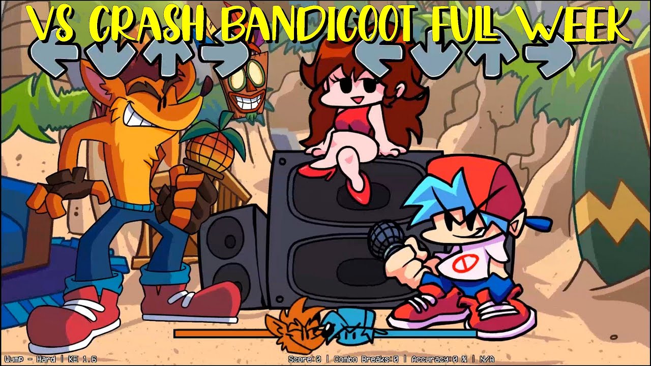 VS Crash Bandicoot Full week - Friday Night Funkin' Mod - YouTube