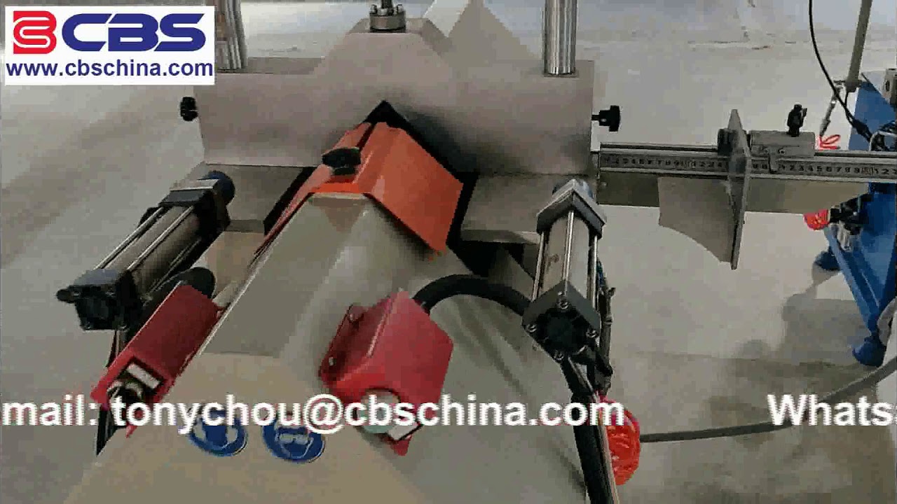 uPVC Window Profile V-notch Cutting Machine - CVN-60 - YouTube