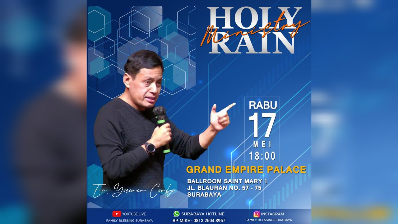 "SETIA & TEGUH HATI" Holy Rain Ministry with Ev. Yeremia Cemby || 17 ...
