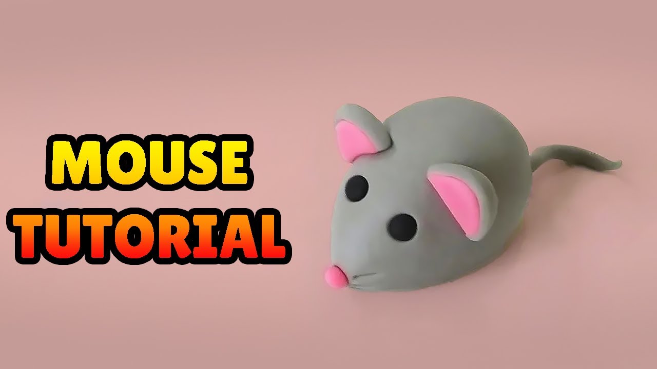 🔴DIY How to make MINIATURE MOUSE - Easy Polymer Clay Food, Fondant ...
