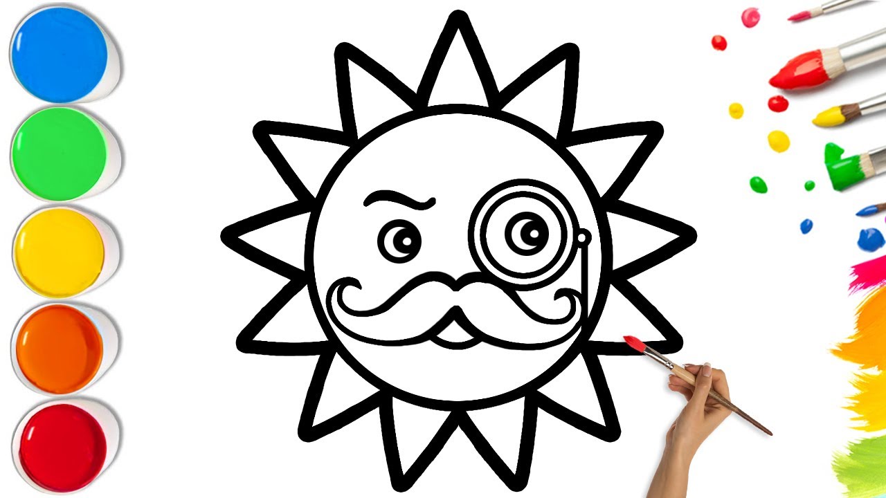 How To Draw a Cute Sun | Easy Step By Step Tutorial - YouTube