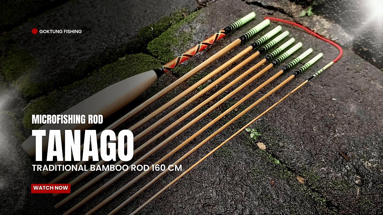 How to make a fishing rod with bamboo ‼️ Joran bambu tanago 160 cm 9 ...