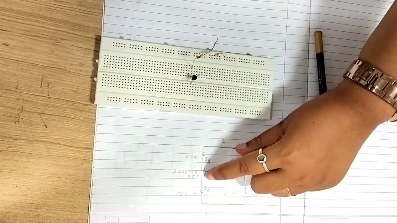 Electronic circuit|To design,build single stage CS amplifier|Breadboard ...