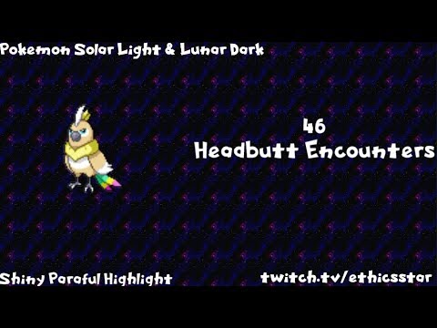 [SMQ #24] Shiny Paraful In Pokémon Solar Light & Lunar Dark - 46 Headbutt Encounters