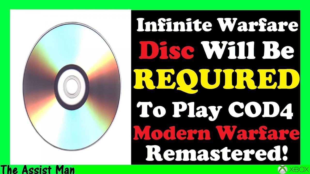 Infinite Warfare Disc WILL BE REQUIRED To Play COD4 Modern Warfare ...