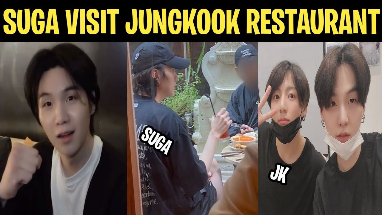 BTS SUGA Visit Jungkook Restaurant 😭 Suga Spotted Restaurant Full Video ...
