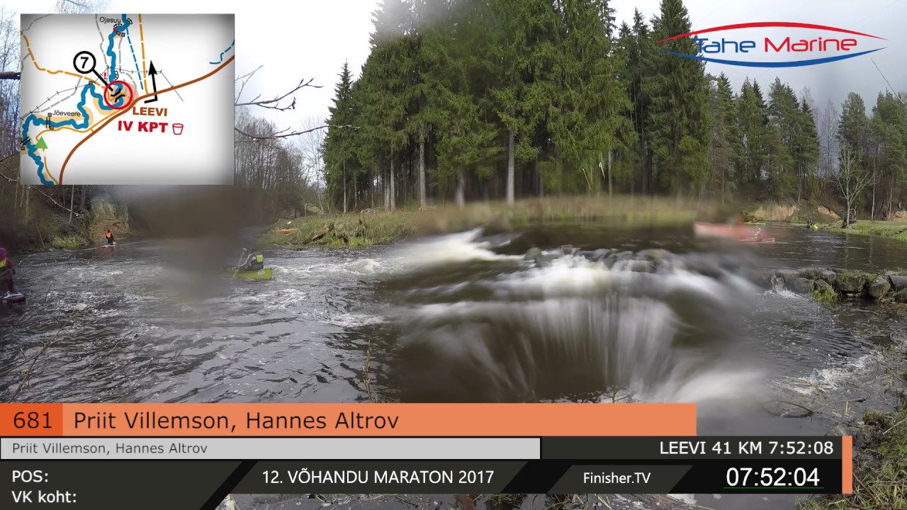 Priit Villemson, Hannes Altrov 681 l 12 Võhandu maraton 2017 - YouTube
