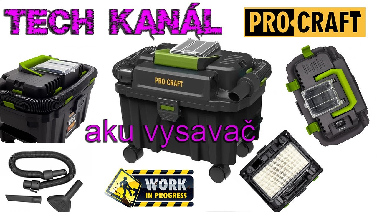 💥ProCraft aku vysavač VP20 🚨 upřímně a do šroubku překvapení - YouTube