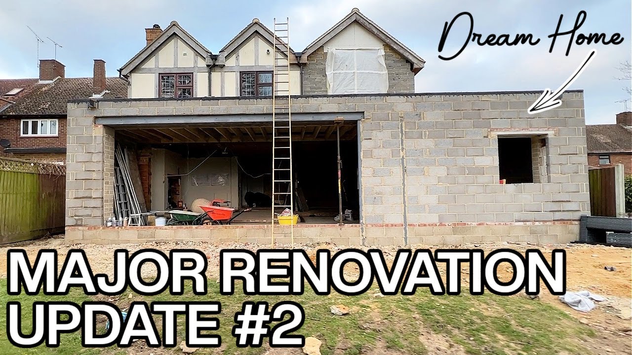 EXTREME RENOVATION UPDATE #2 | BUILDING OUR DREAM HOME! Emily Norris ...