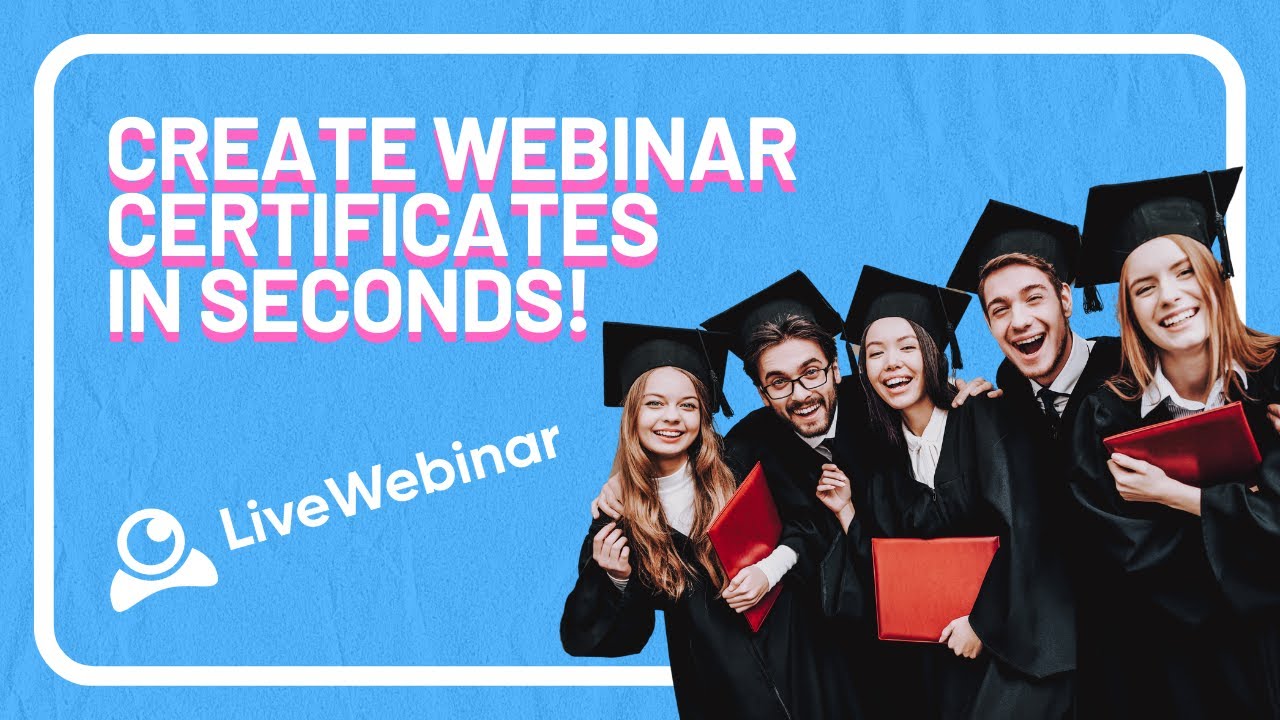 How to create a certificate of completion for webinar attendees? - YouTube