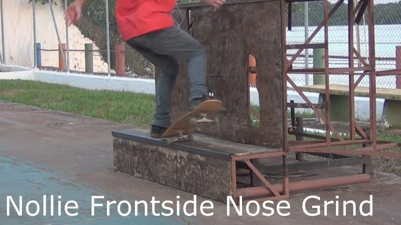 Skateboarding: Nollie Frontside Nosegrind - YouTube