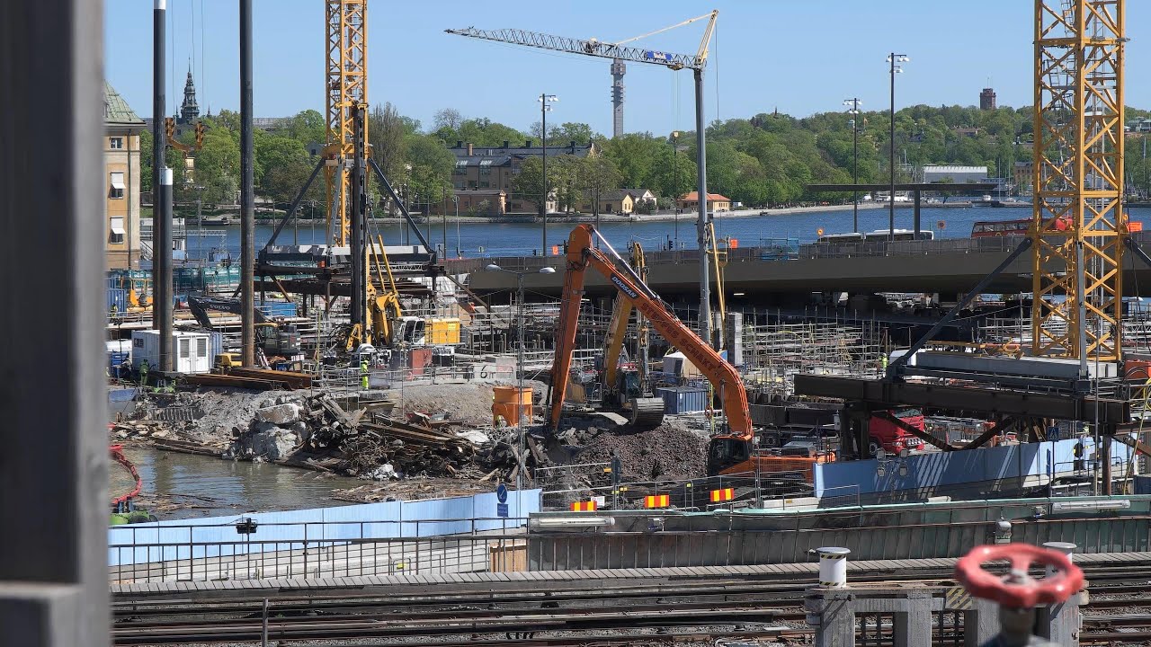 Stockholm Projekt Slussen 2022-05-18 Del 41 UHD 4K - YouTube