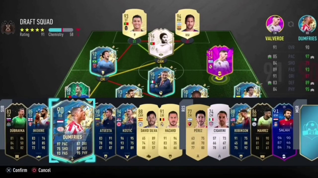Fifa 20 Fut Draft - Part 1/2 - target 93 - YouTube
