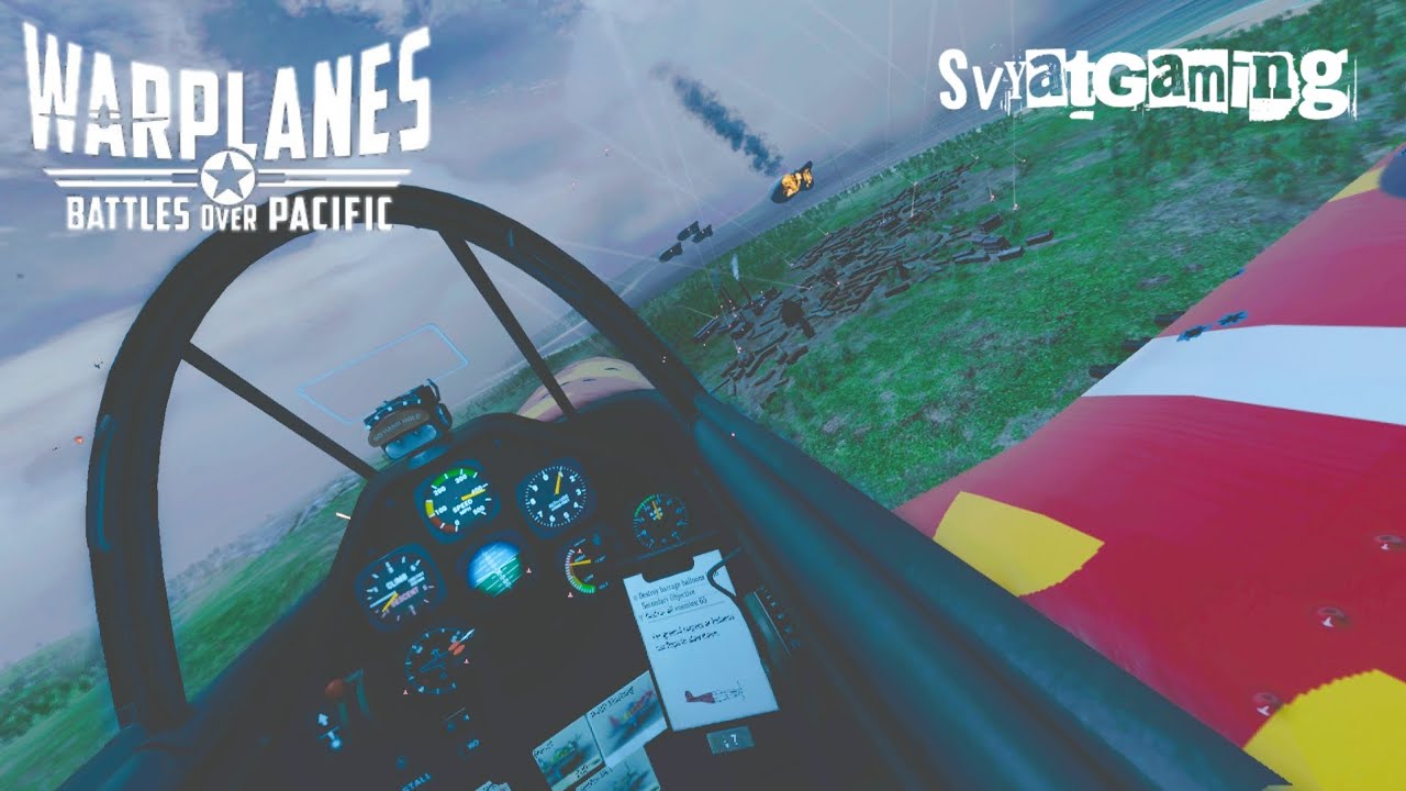 Warplanes Battles over Pacific | VR Game on Virtual Reality headset ...