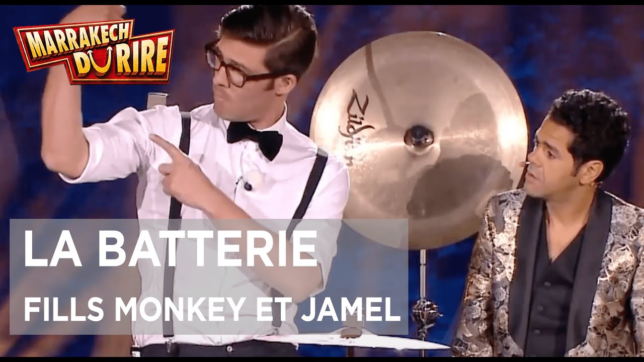 Fills Monkey et Jamel Debbouze - La batterie - Marrakech du rire 2016 ...