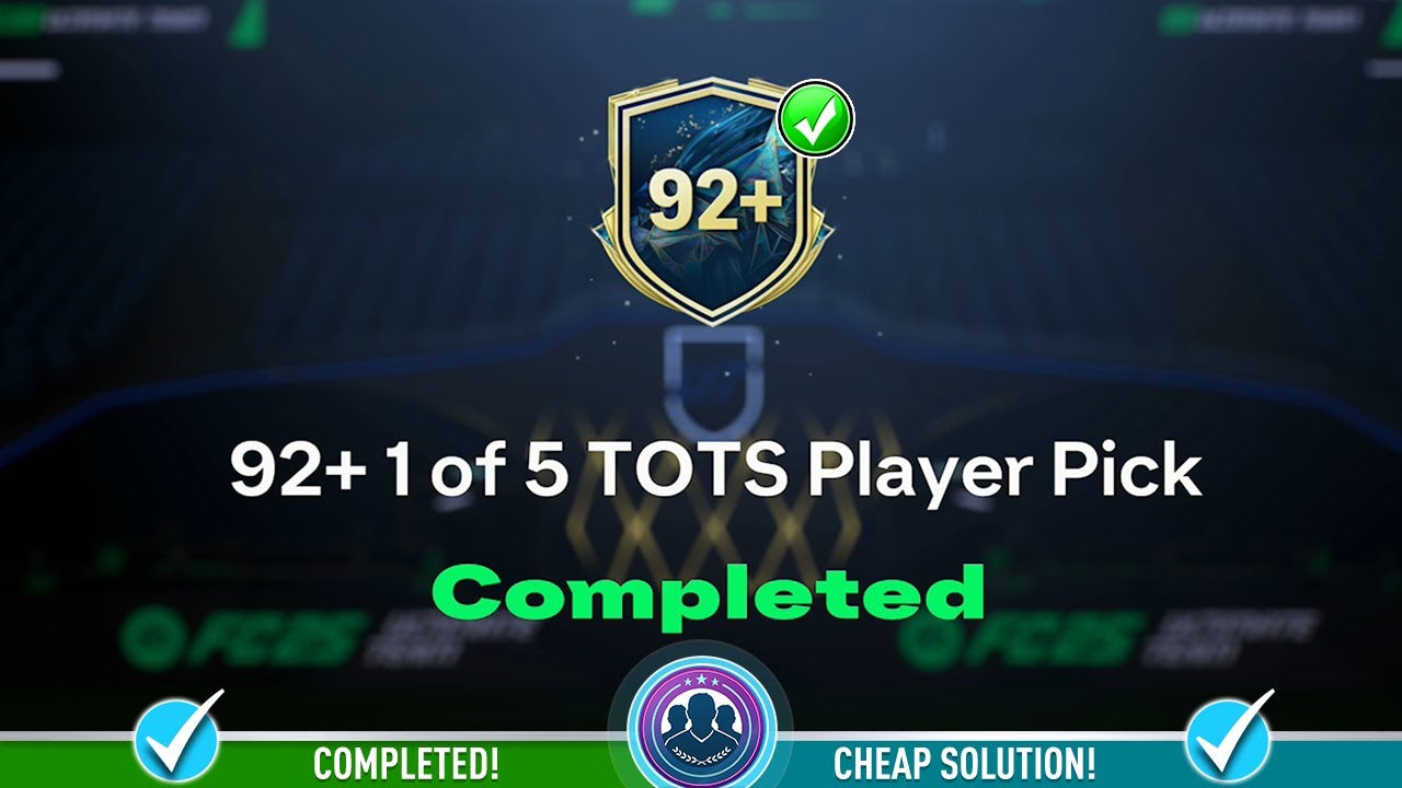 92+ 1 of 5 TOTS Player Pick Opened! - Cheap Solution & SBC Tips - FC 25 ...