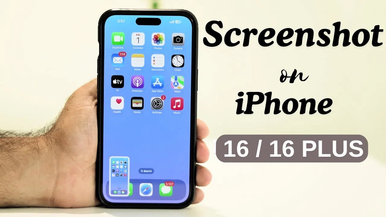 iPhone 16 & iPhone 16 Plus How to Screenshot - YouTube