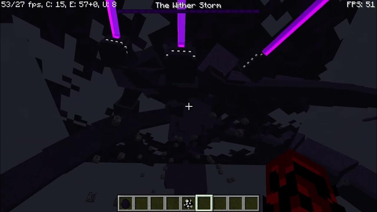 Wither Storm 1 Million Hp Vs Witherzilla Minecraft Java Edition The Titans Mod Engender Mod