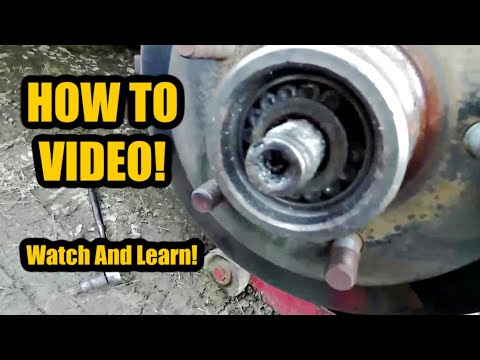 Stuck Brake Rotor, Stuck Wheel Bearing And Hub, Welded To Spindle - YouTube