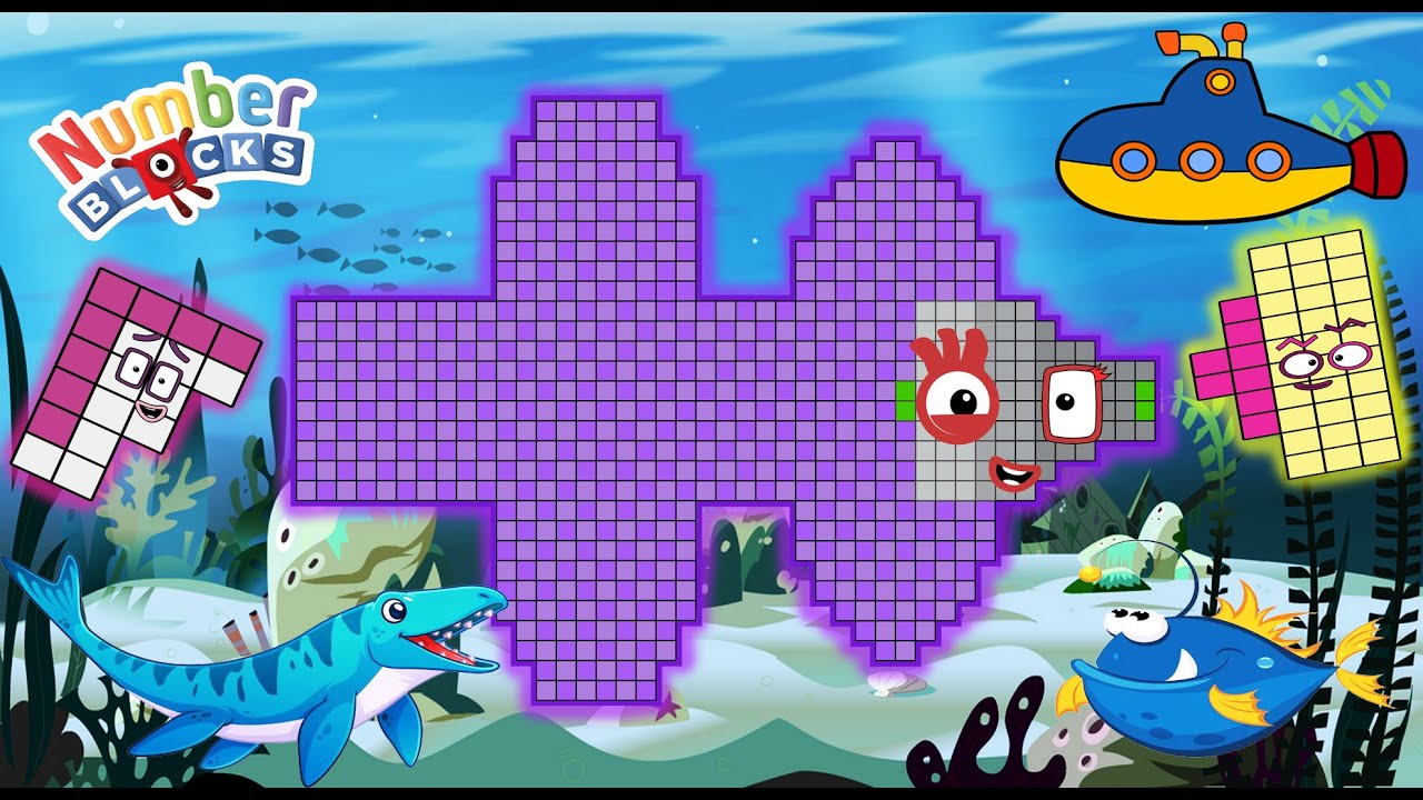 Numberblocks Puzzle Tetris Game 694 ASMR UNDERSEA Fanmade Animation ...