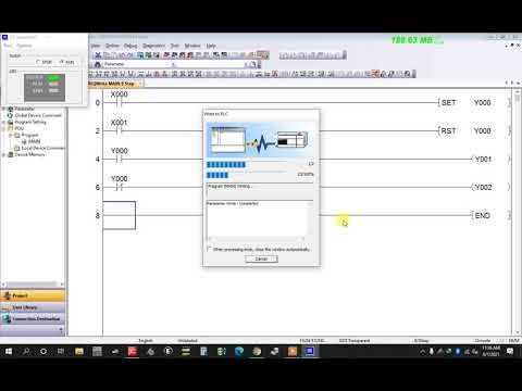 Mitsubishi PLC SET/RESET Programming - YouTube