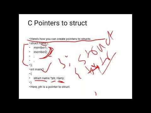 Access Structure members using pointer in c. - YouTube