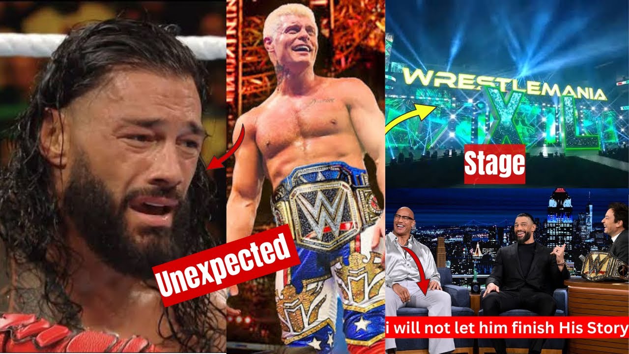 WRESTLEMANIA 40 Match Ending Twist🫣 Wm 40 Stage Reveal Finally….Rock ...