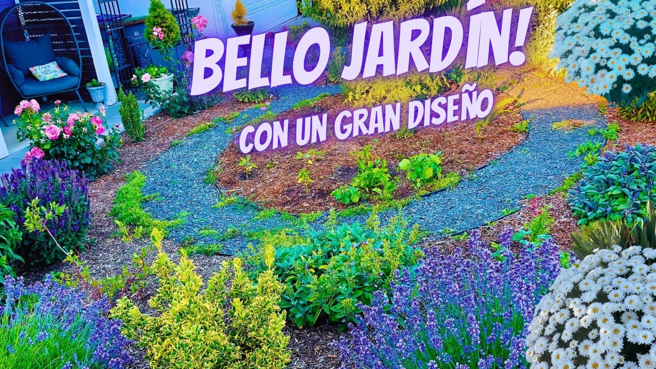 Recorriendo un Hermoso Jardín con un diseño impresionante en plantas y ...