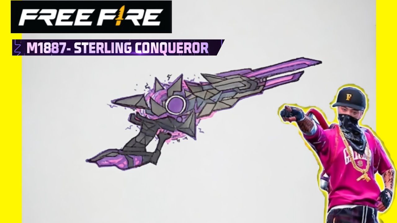 Skin Shot Gun M1887 Evo Gun 2Juta-Cara Menggambar SG Freefire - YouTube