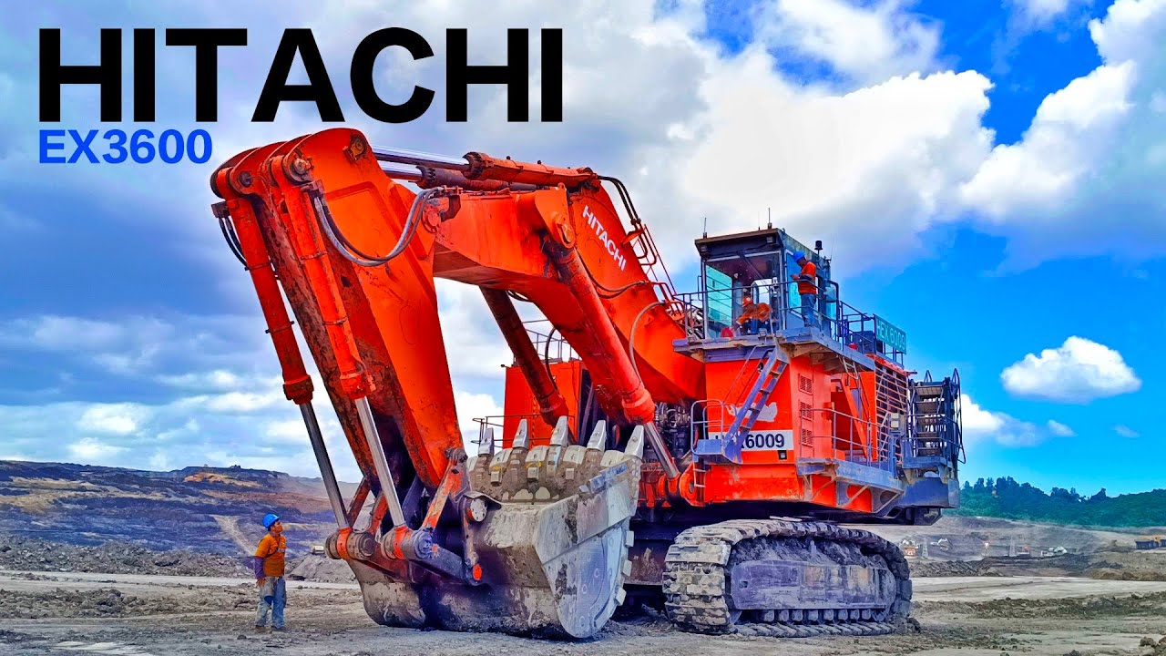 MOVING AND INSPECTION BIG DIGGER EXCAVATOR HITACHI EX3600-6 ⚠️SPESIAL ...