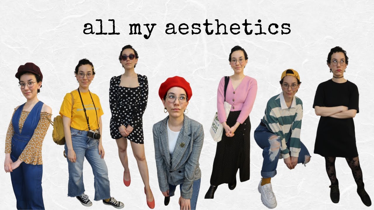 all my aesthetics / my style lookbook - YouTube