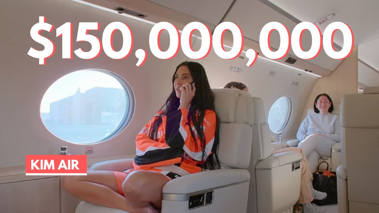 Inside Kim Kardashian's $150 Million Private Jet (Kim Air) - YouTube