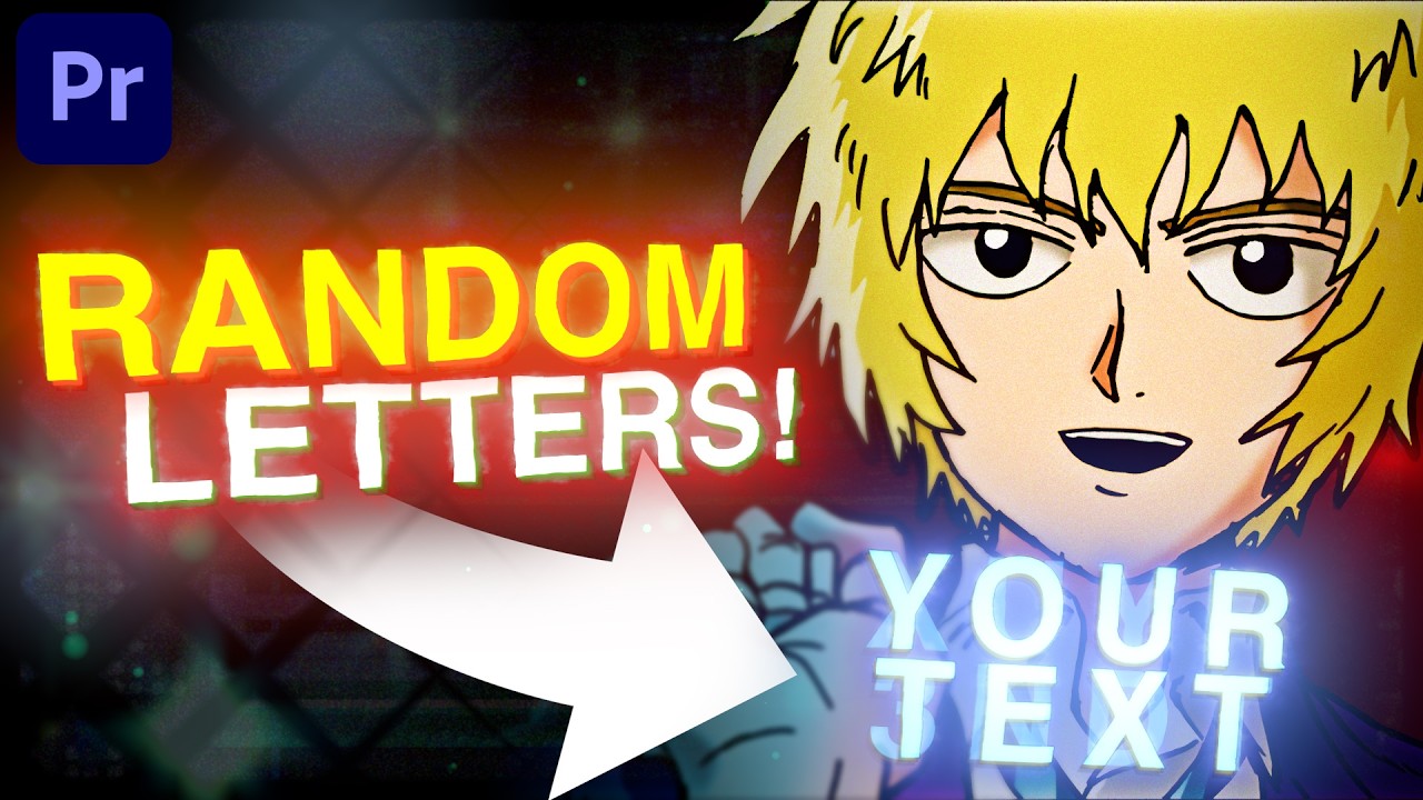 Random Letters Reveal - Premiere Pro AMV Tutorial - YouTube