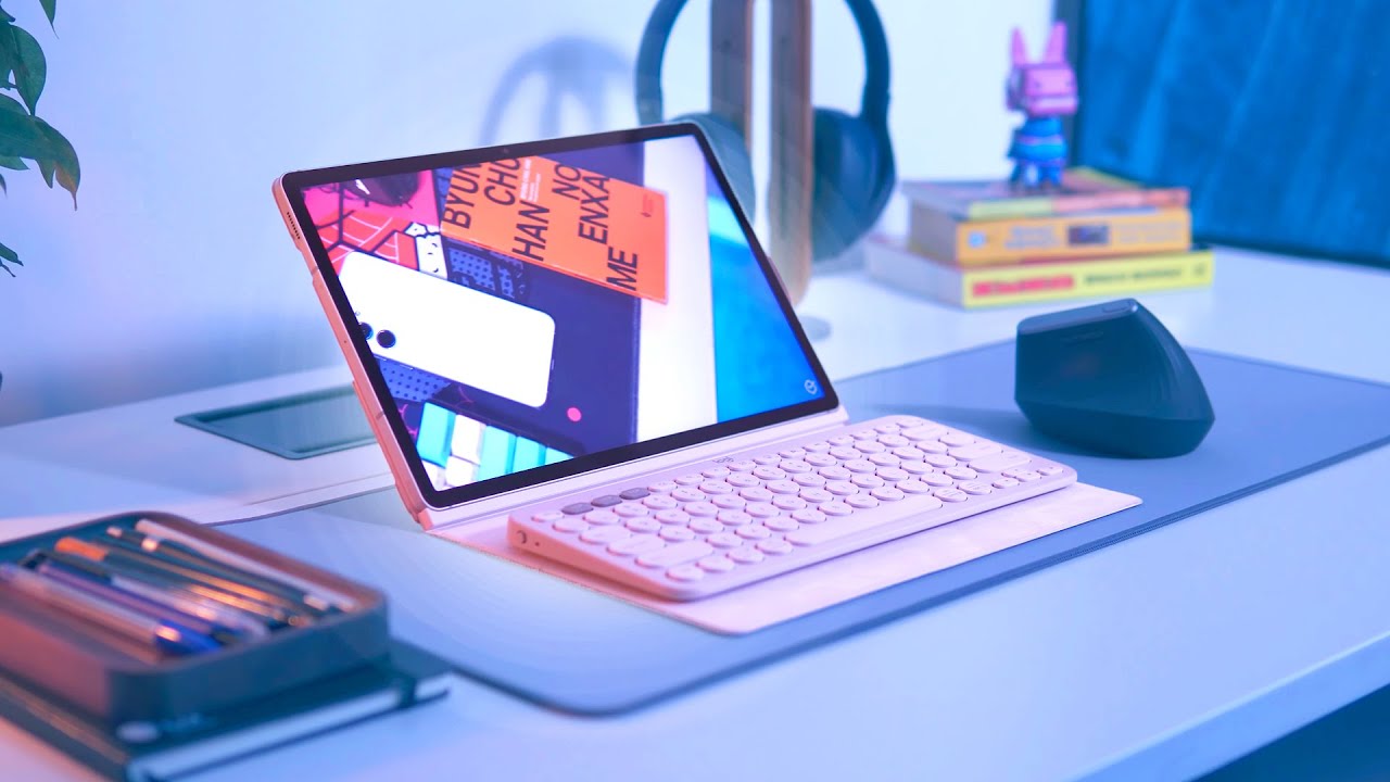 ADEUS NOTEBOOK! SETUP DE TRABALHO MINIMALISTA com o TABLET! (Galaxy Tab ...