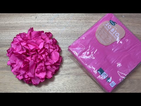 How to make Easy Tissue Paper Flowers DIY Paper Craft Tutorial - YouTube