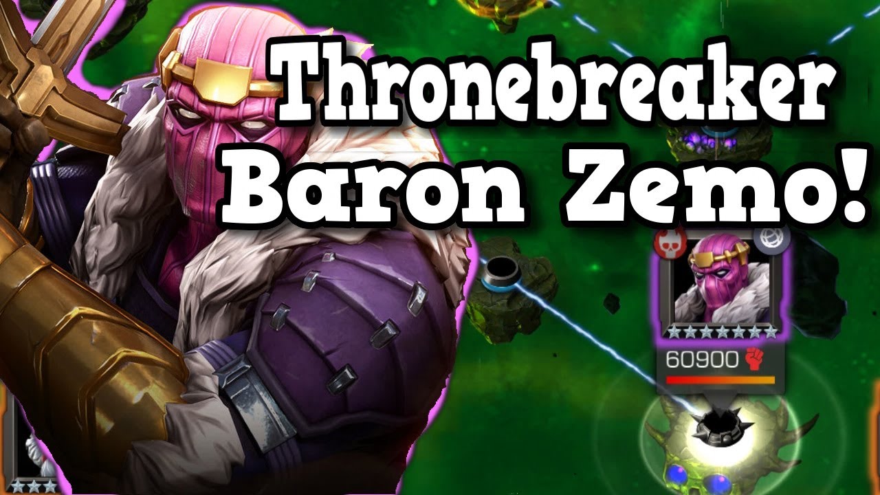 Thronebreaker Baron Zemo! | One Shot! | Marvel Contest of Champions ...