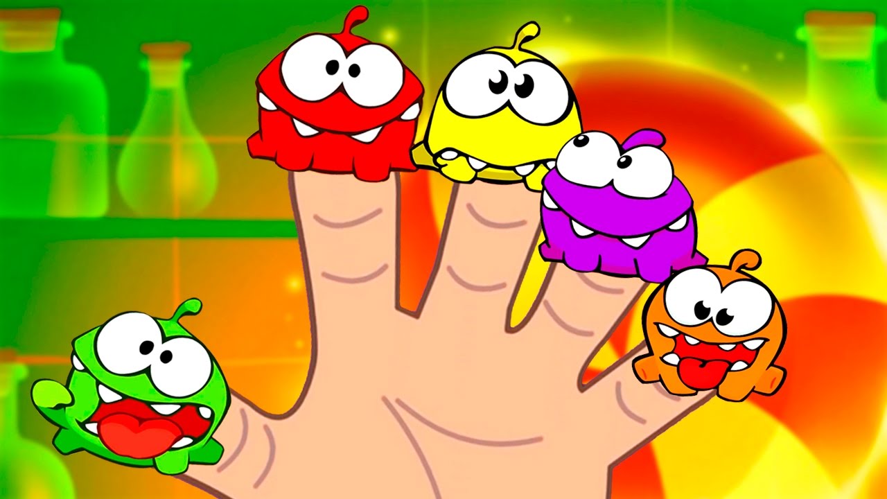 Om Nom Family Fingers Cut the Rope Finger Family Om Nom Adventure For ...