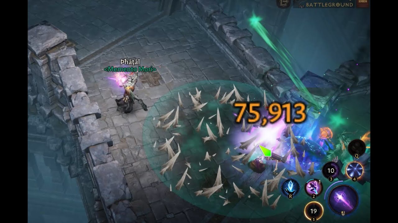 Diablo Immortal - Wizard Battlemage Battlegrounds Compilation - YouTube