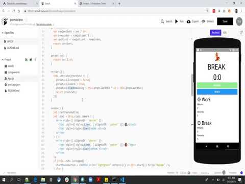 CS50m react native Pomodoro app! - YouTube