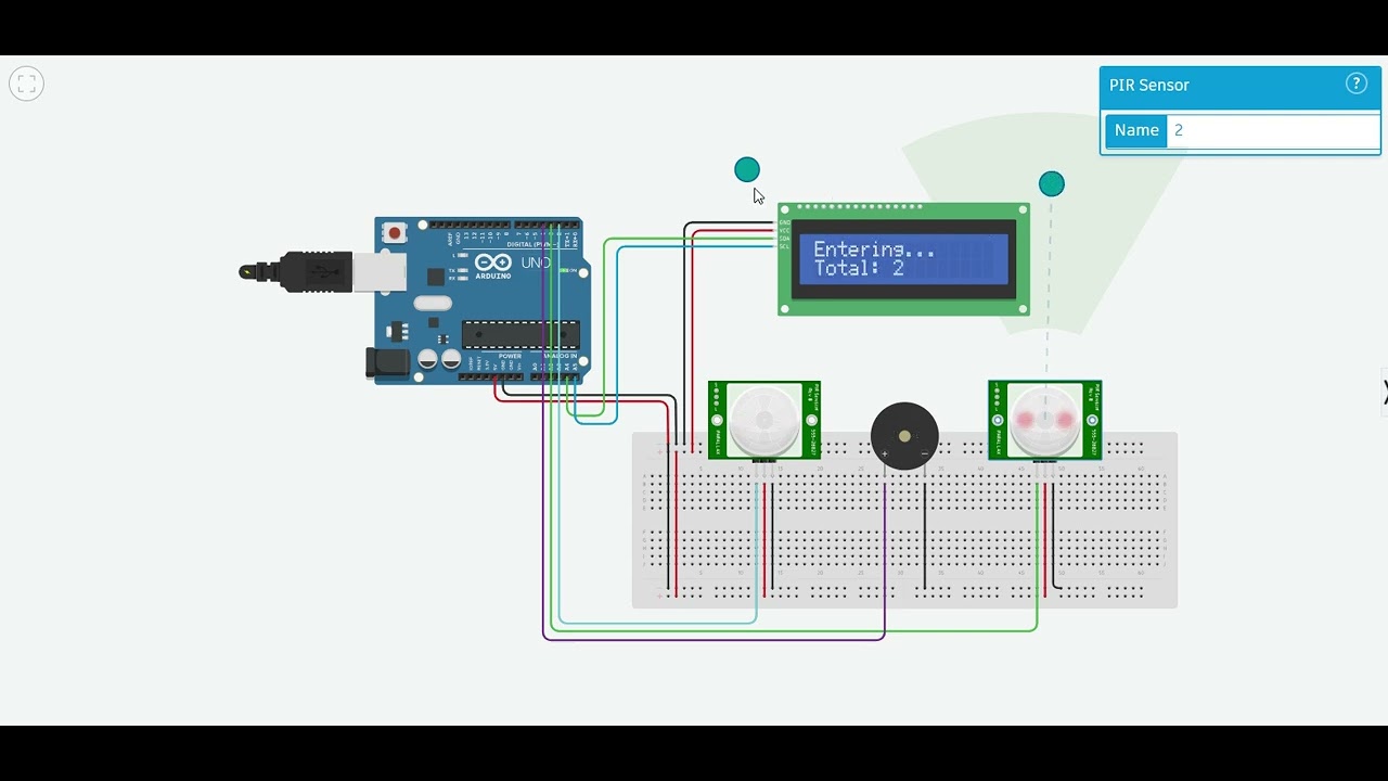 [Arduino] Smart Bidirectional Visitor Counter, Real-Time Entry & Exit ...