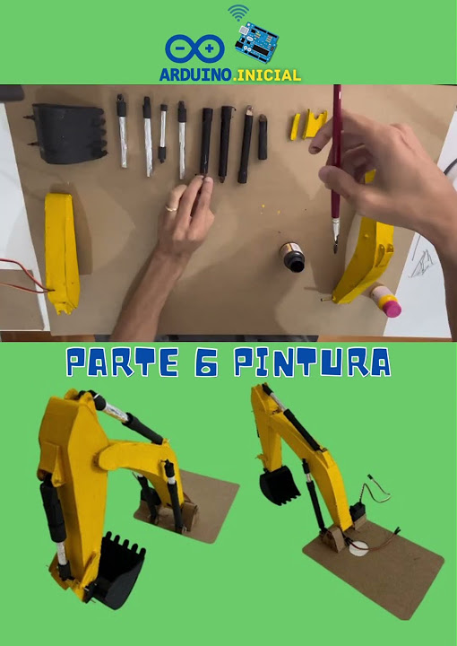 Pintura Escavadeira Dc Arduino Papel Kraft Arduinoproject Comofazer Arduinotutorial Youtube