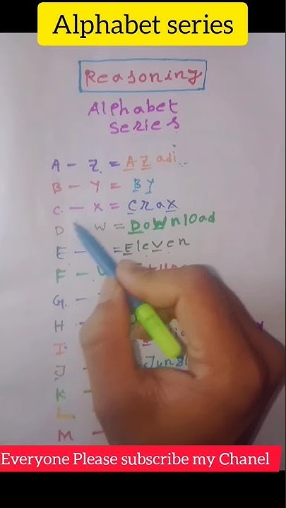 Coding Decoding Alphabet Series Opposite Letters Short Trick Codingdecoding Viral