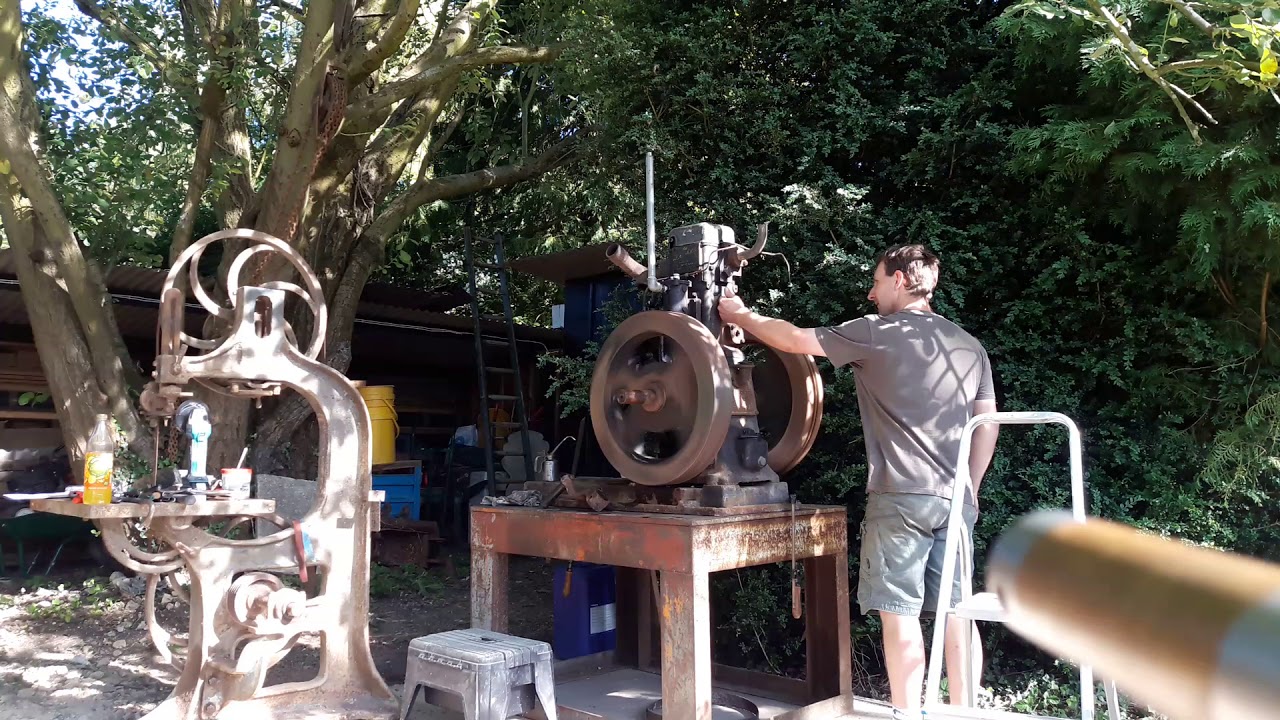 lister cs 6hp 650 rpm 1st startup and run - YouTube