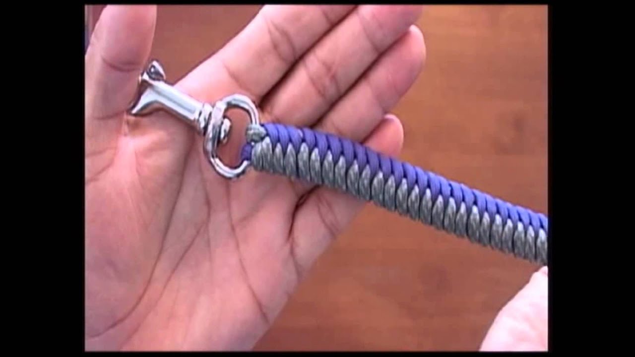The Paracord Weaver: Traffic Leash - Snake Lead - YouTube
