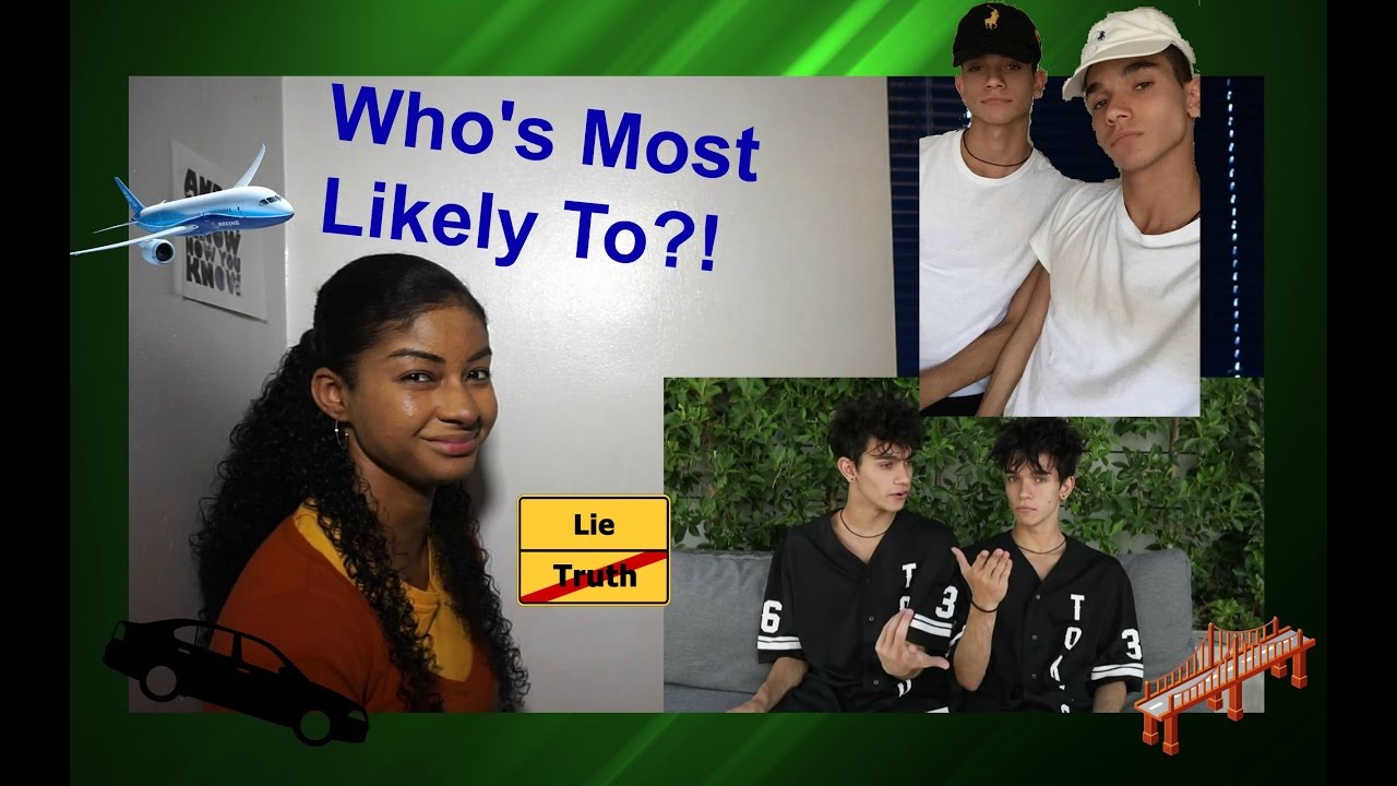 Lucas and Marcus Who's Most Likely To?! Reaction - YouTube