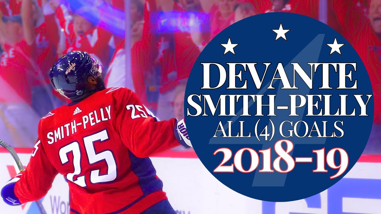 Devante Smith-Pelly All (4) Goals 2018-19 | Capitals Highlights - YouTube