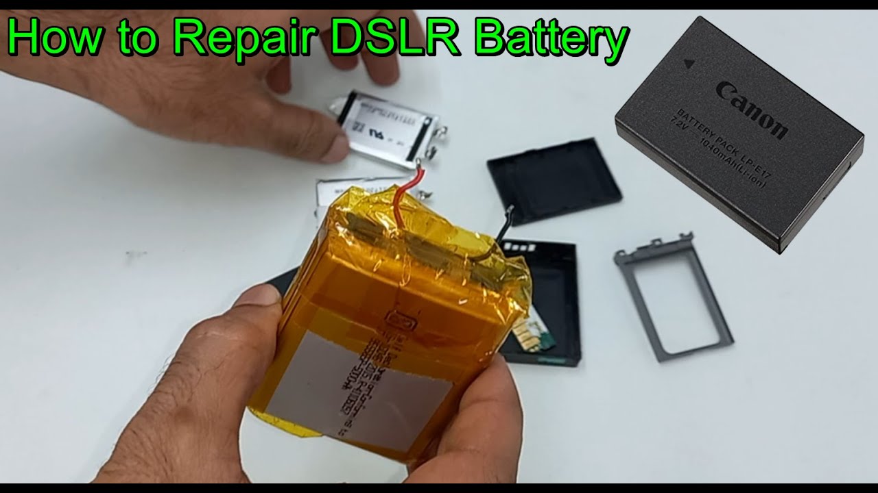 How to Repair DSLR Battery Part-2 || LP E17 Battery Repair - YouTube